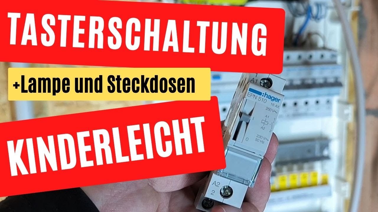Tasterschaltung | Stromstoßschaltung | Eltako Schaltung - YouTube