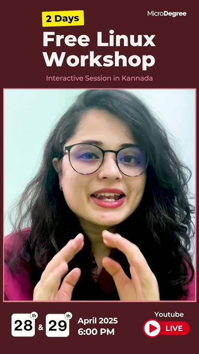 FREE 2-Day Linux Workshop for Beginners | Learn Linux Basics LIVE (In Kannada) - YouTube