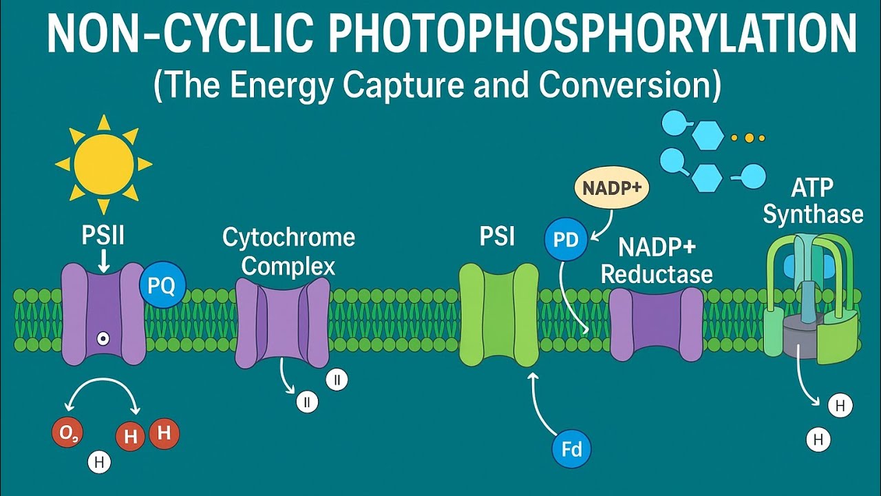 The Light Dependent Reaction(LEC#09) Non-cyclic Photophosphorylation ...
