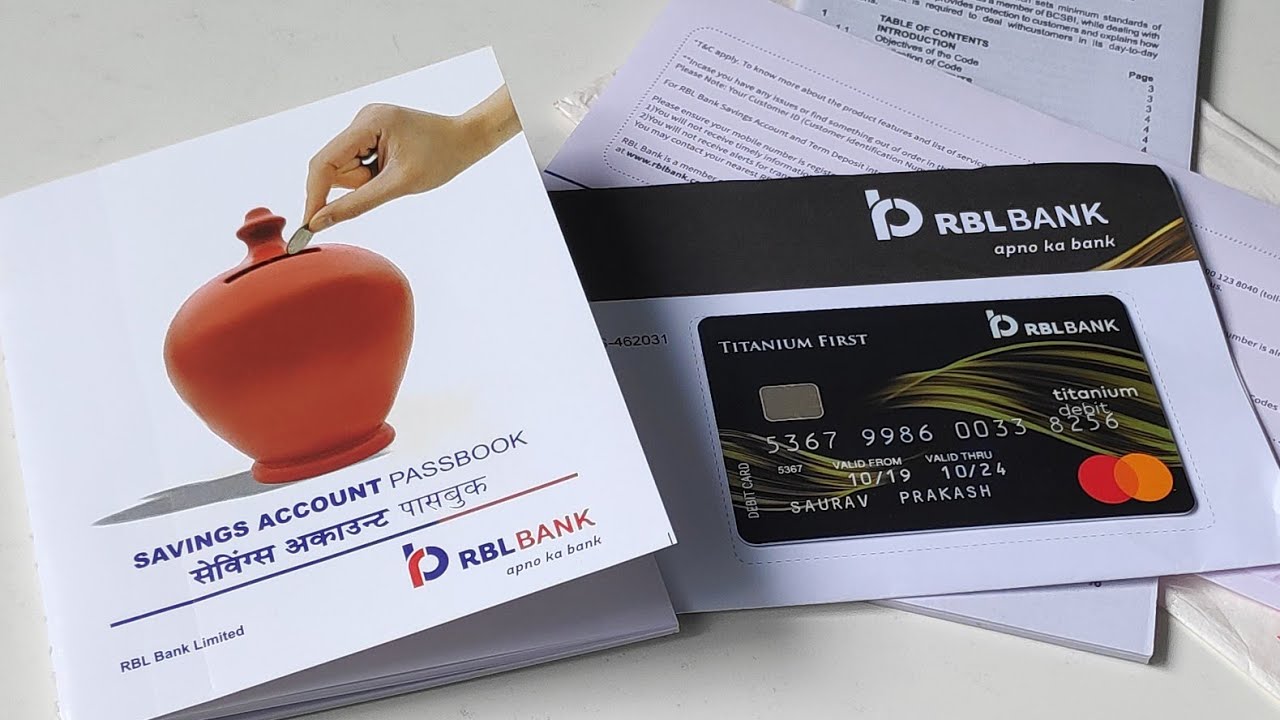 WELCOME KIT RBL BANK UNBOXING - YouTube