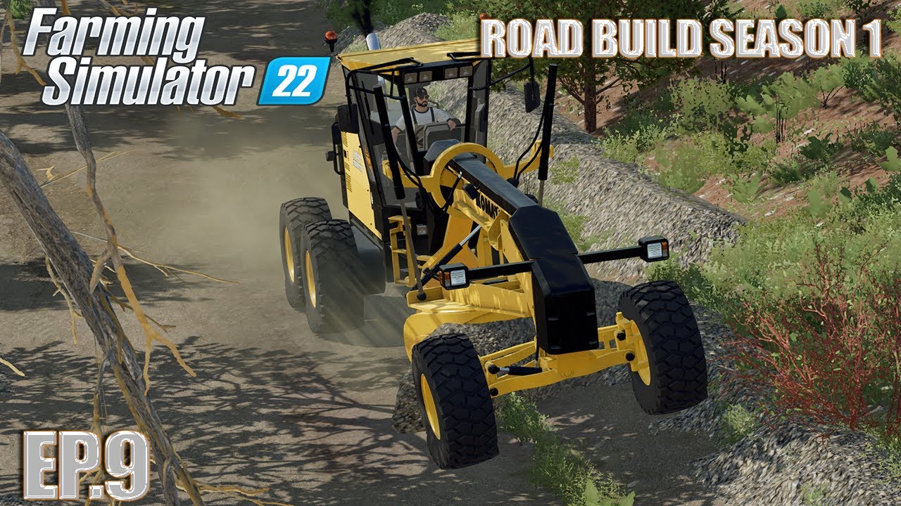 Farming Simulator 22 | ROAD BUILD Timelapse Season 1 | EP.9 - YouTube