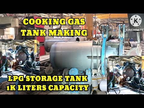 My work for today - Cooking Gas Tank Making - 1K liters LPG capacity ...