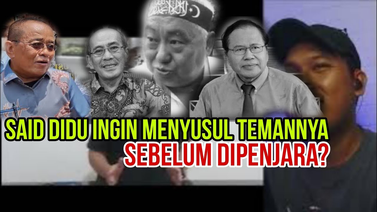 SAID DIDU "MENANGIS" SAAT PROVOKASI MASYARAKAT, MENGINGAT TEMAN ...