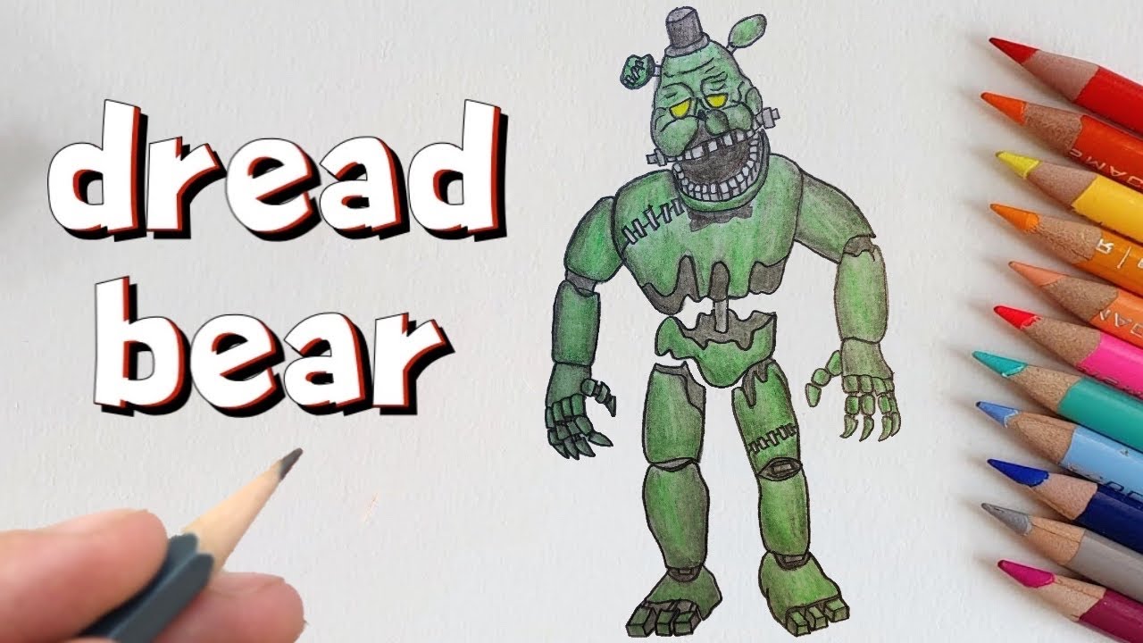HOW TO DRAW DREAD BEAR ( FNAF: THE CURSE OF DEAD BEAR ) - YouTube