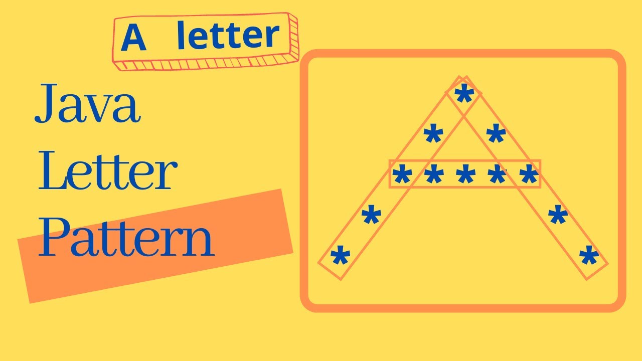Star Pattern Program In Java To Make The Letter A Youtube 7646