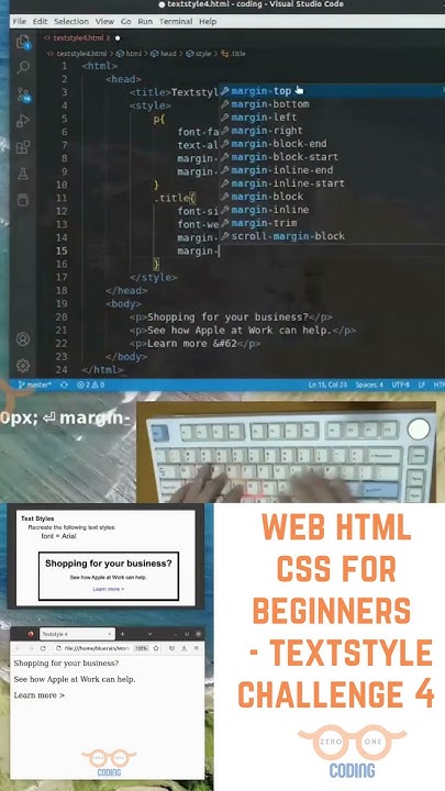 Shorts Web Html Css For Begginners Textstyle Challenge 4 Asmr C Coding Programming Html
