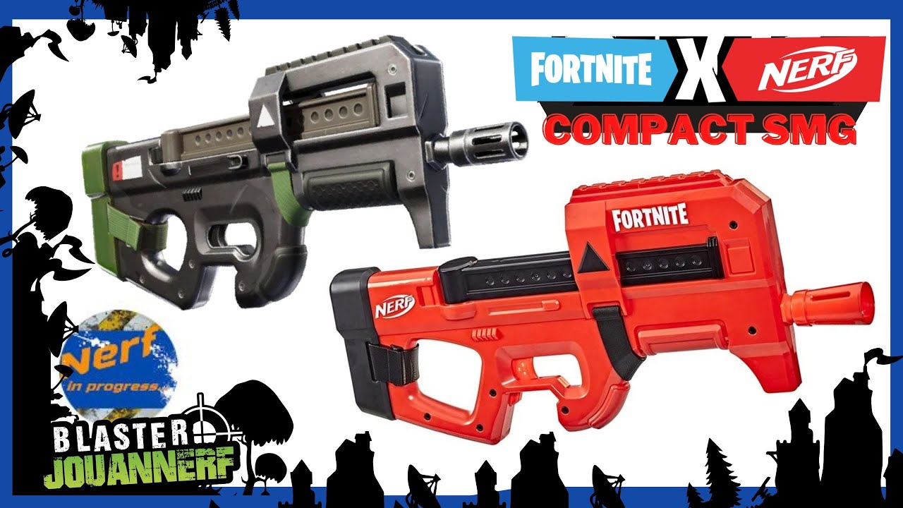 [REVUE] NERF FORTNITE COMPACT SMG, un P90 en mode kaboom chez NERF ! Fr ...