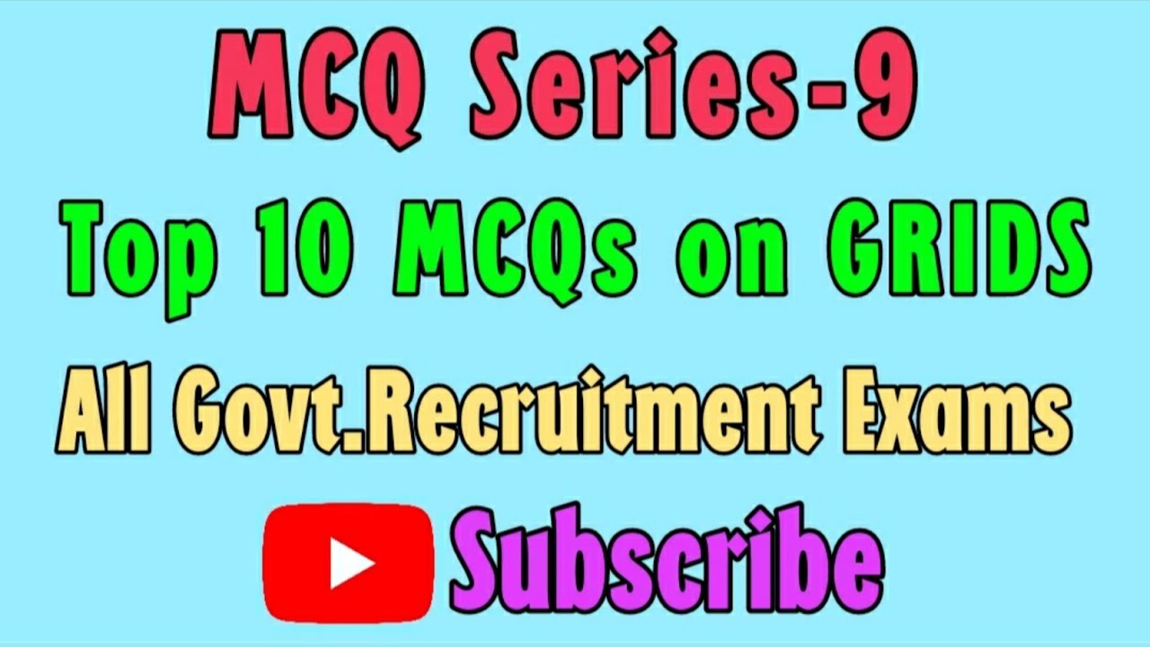 MCQ Series -9 | Important MCQs on Grids | #grids #gridsmcqs - YouTube