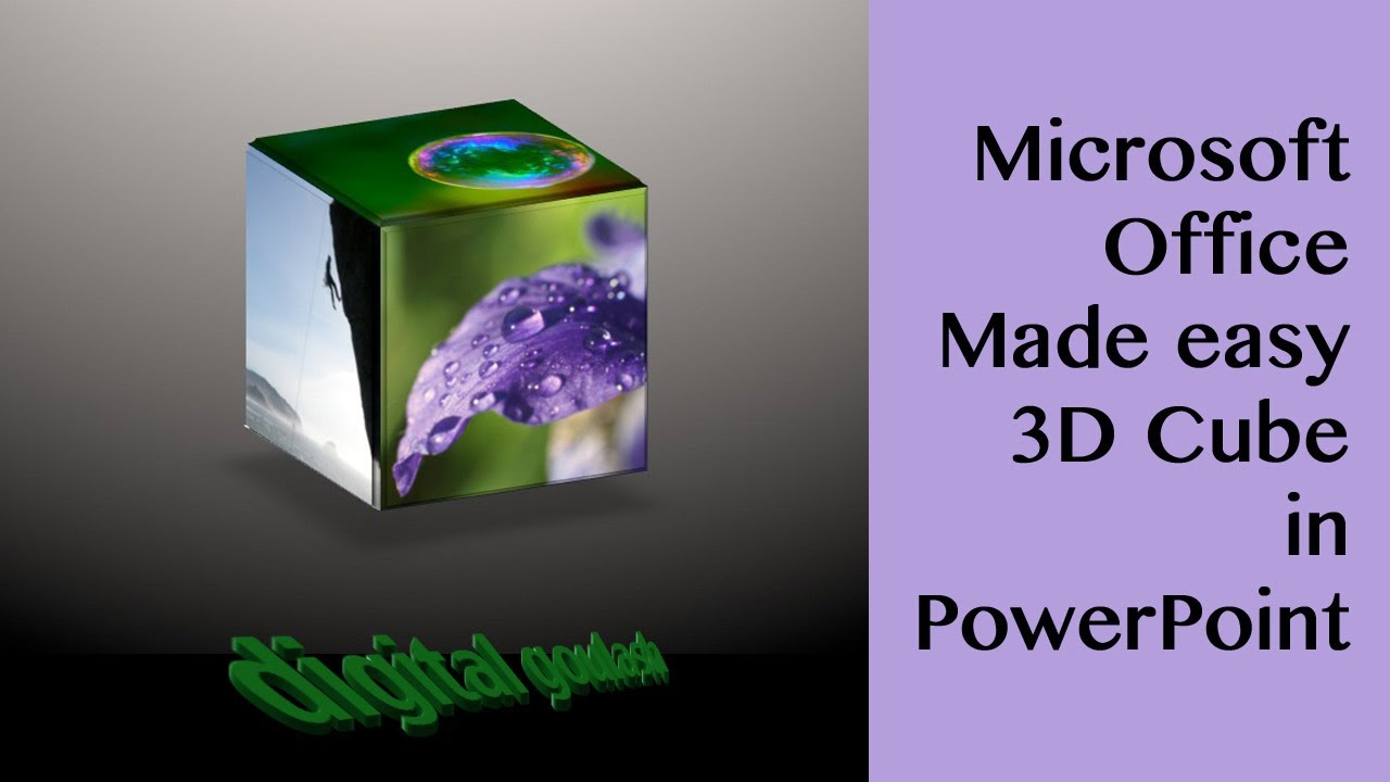 Office Made Easy 3D Cube In PowerPoint YouTube Office Made Easy 3D Cube In PowerPoint YouTube