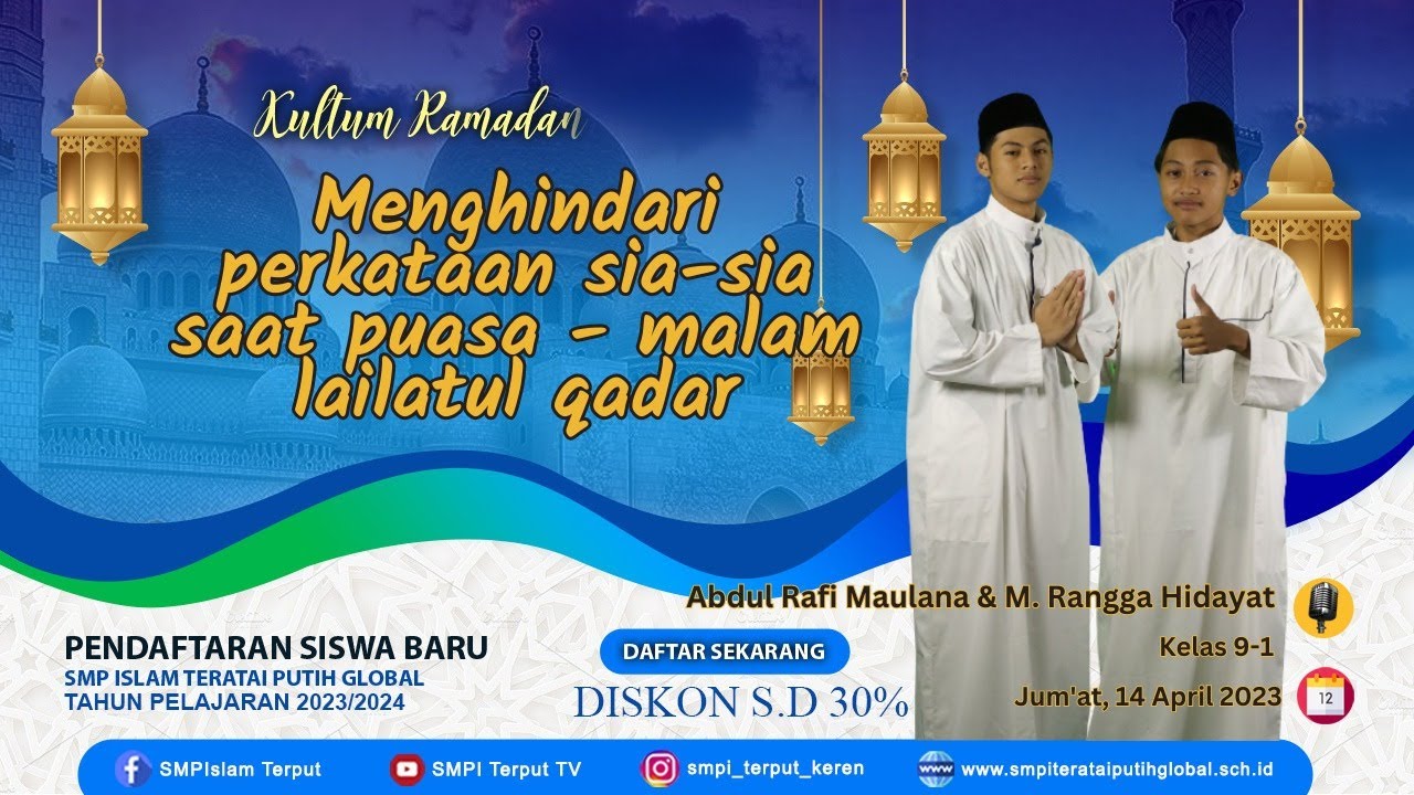 Kultum Ramadhan - Abdul Rafi Maulana dan Muhammad Rangga Hidayat - YouTube