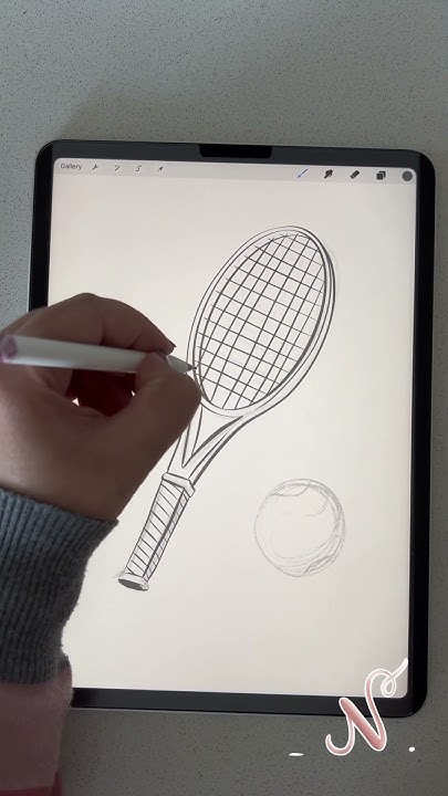 Procreate : Tennis (part 2) Lineart - YouTube