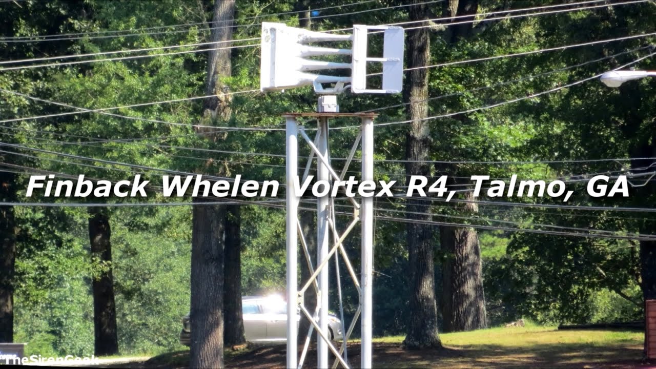 Finback Whelen Vortex R4 Tornado Siren Test - Wail - Talmo (Jackson Co ...