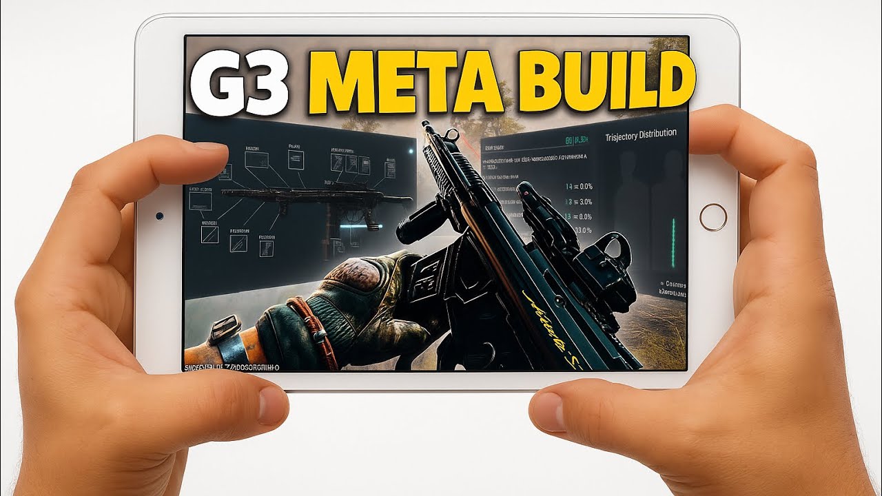 NEW GUN G3 META BUILD GAMEPLAY DELTA FORCE MOBILE HANDCAM IPAD MINI 5 ...