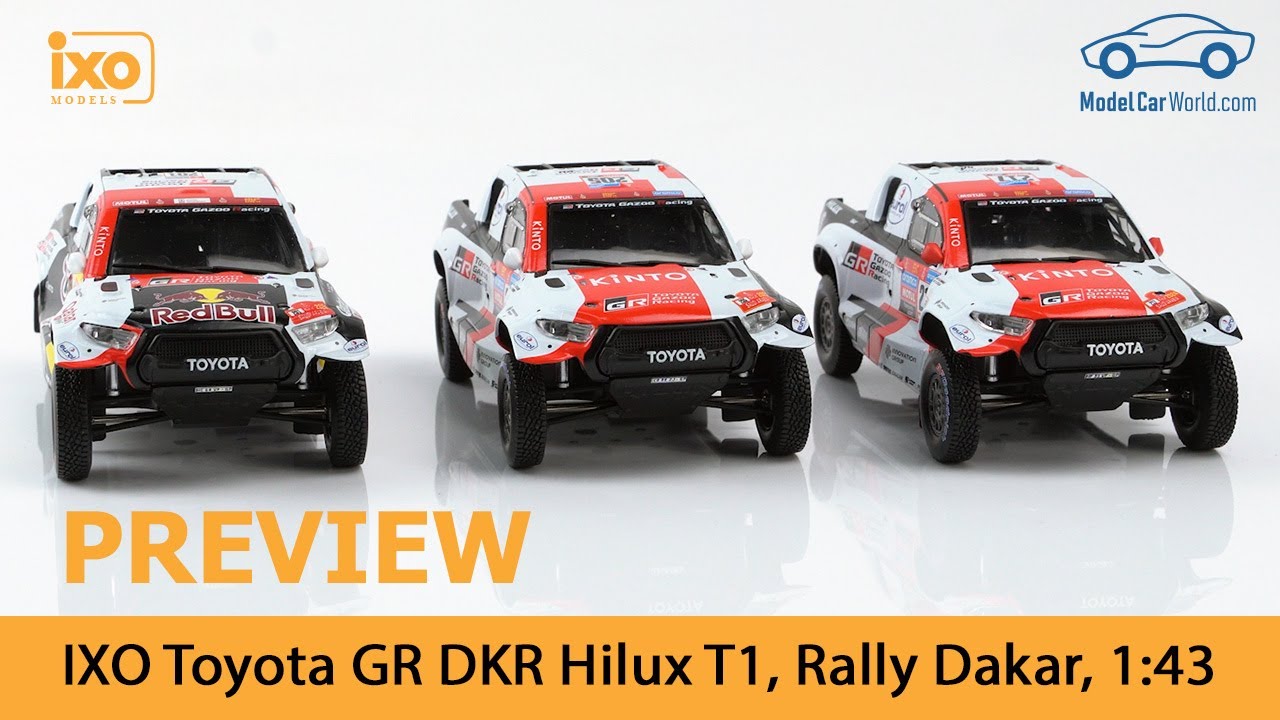 IXO - Preview 1:43 Toyota GR DKR Hilux T1, Rally Dakar 2022 and 2023 ...