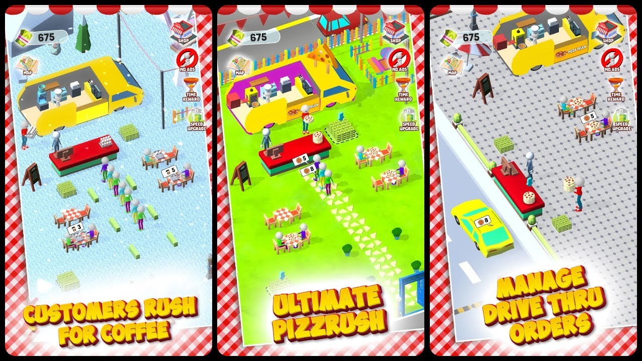 Pizza Cooking Games: Pizzrush Game — Mobile Game | Gameplay Android ...