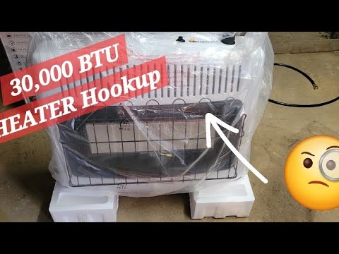 Installing Mr. Heater 30K Propane Heater - YouTube