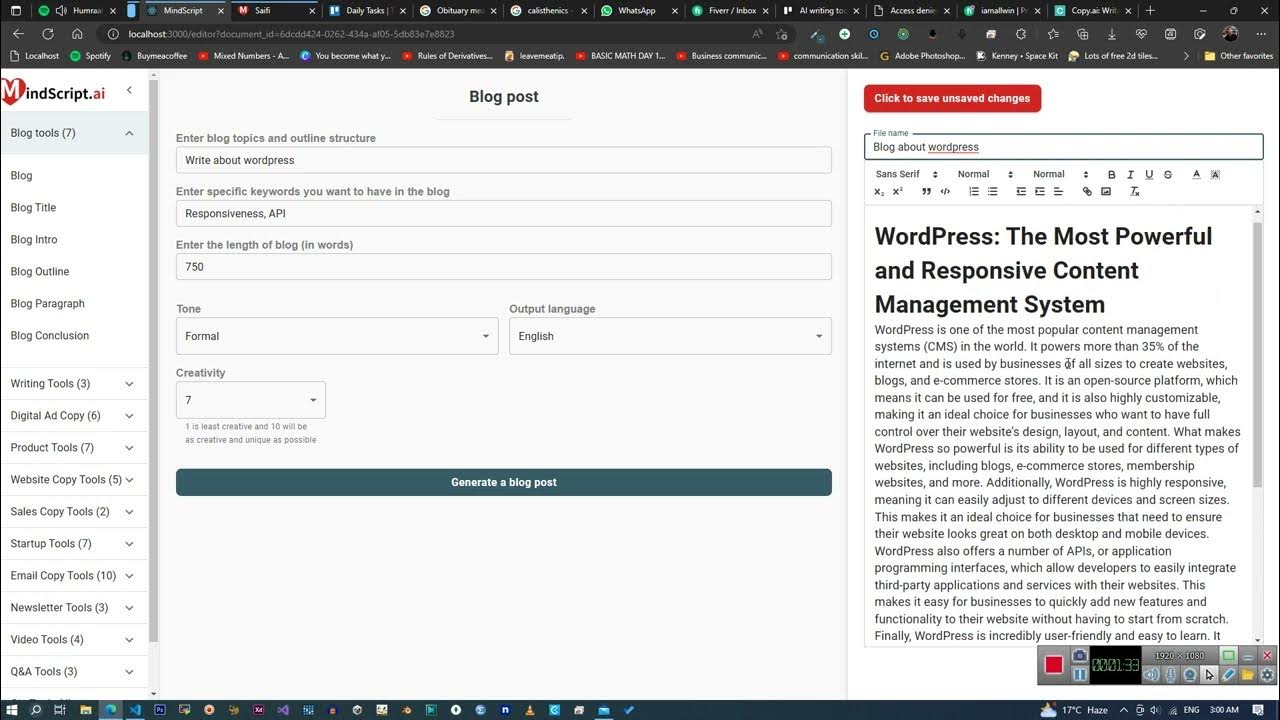 MindScript.ai - A website made by Saif Ullah Usmani (saifullah02) - YouTube