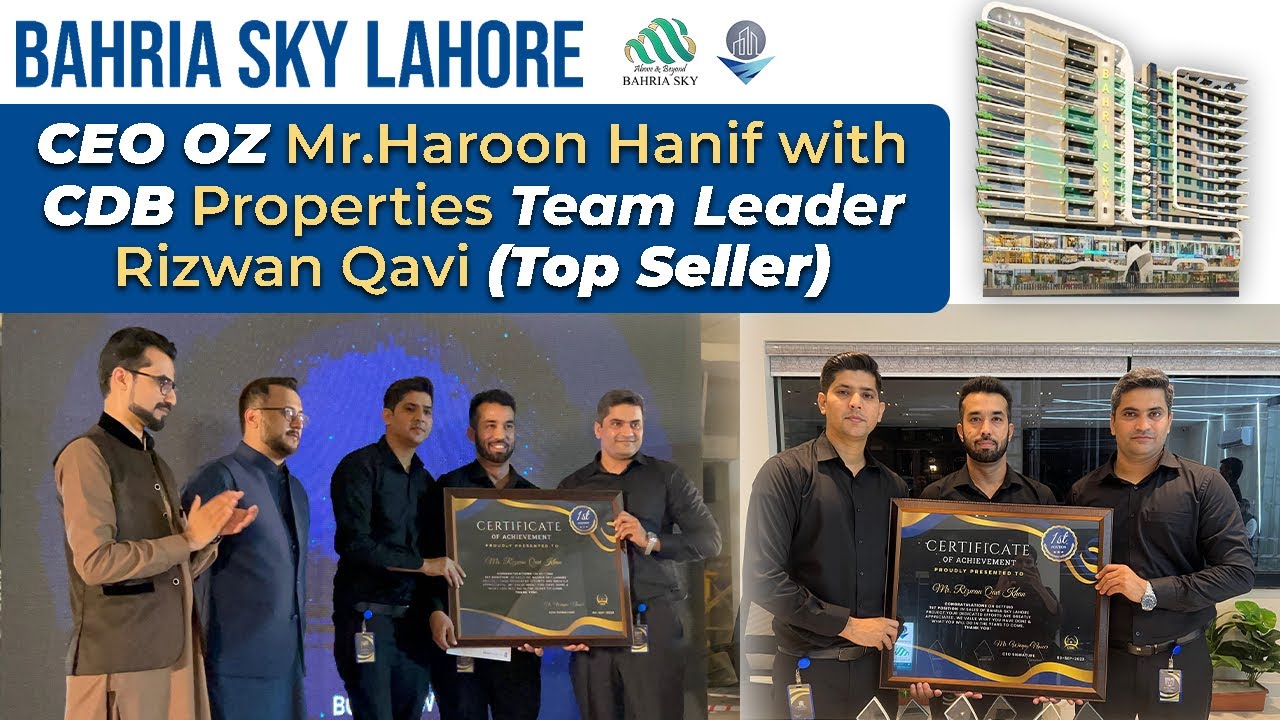 Bahria Sky Lahore | CEO OZ Mr. Haroon Hanif with CDB Properties Team ...