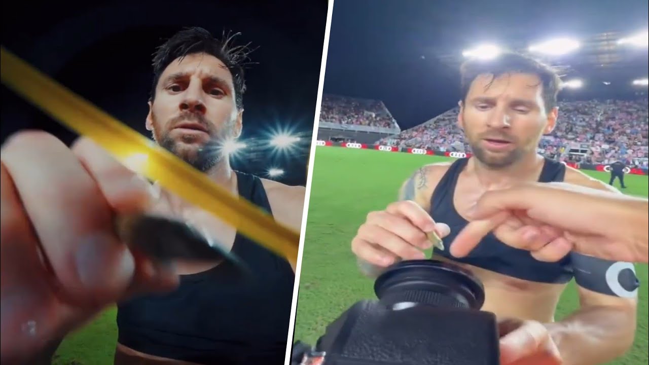 Lionel Messi Signs the Camera After a Magical Match | Inter Miami vs D ...