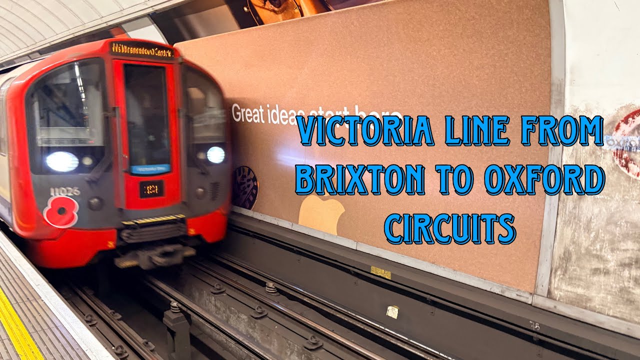 London Underground Victoria line from Brixton to Oxford Circus - YouTube