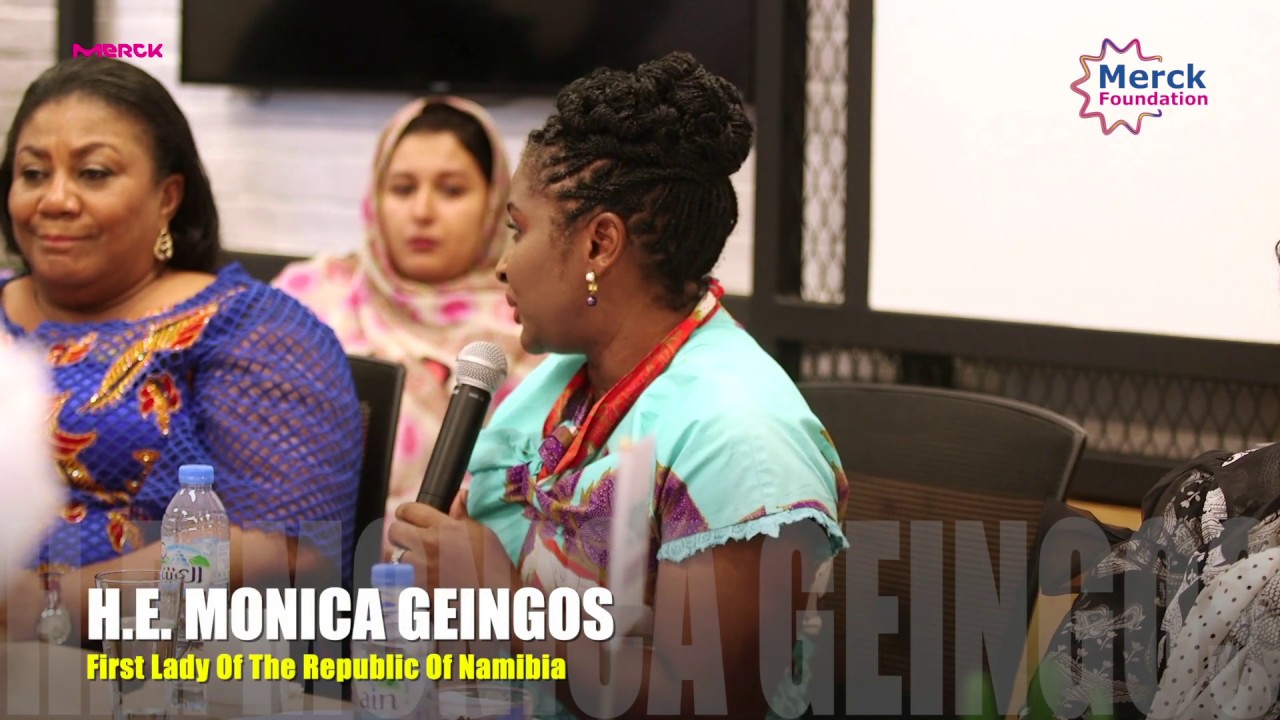 First Lady of Namibia H.E. MADAM MONICA GEINGOS at Merck Foundation ...