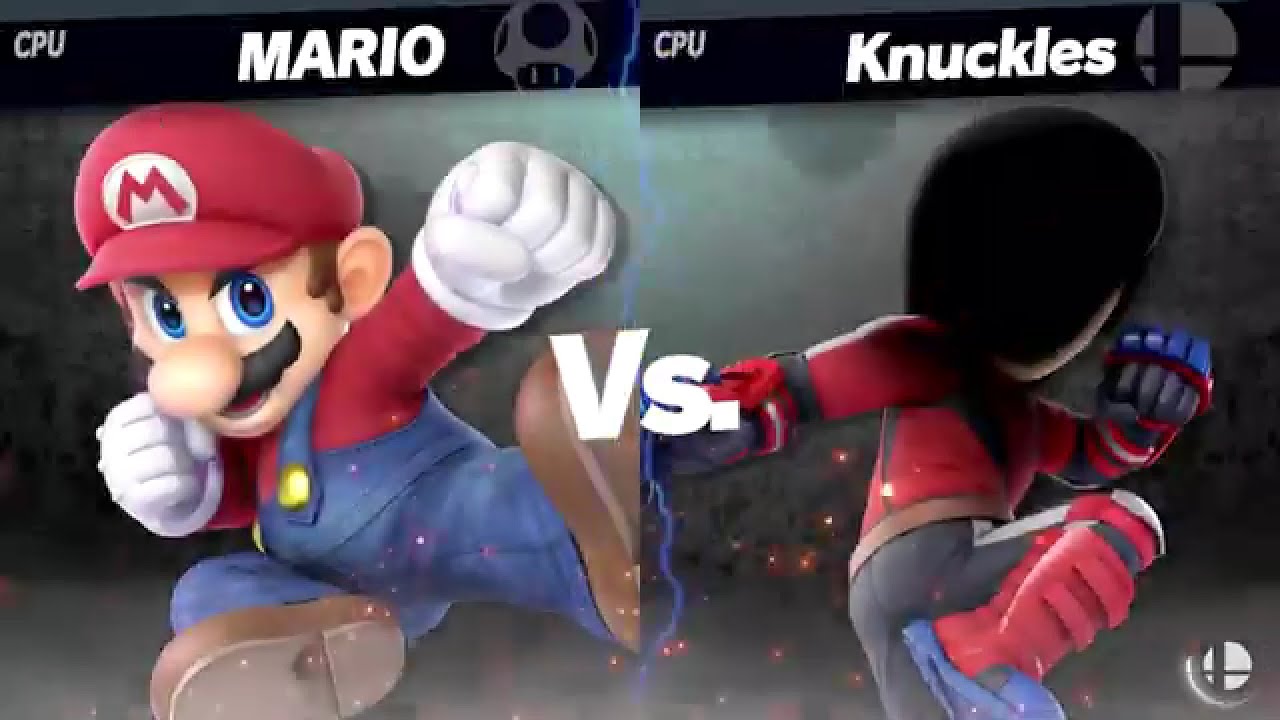 Super Smash Bros. Ultimate - Battle #598 Mario VS Knuckles - YouTube