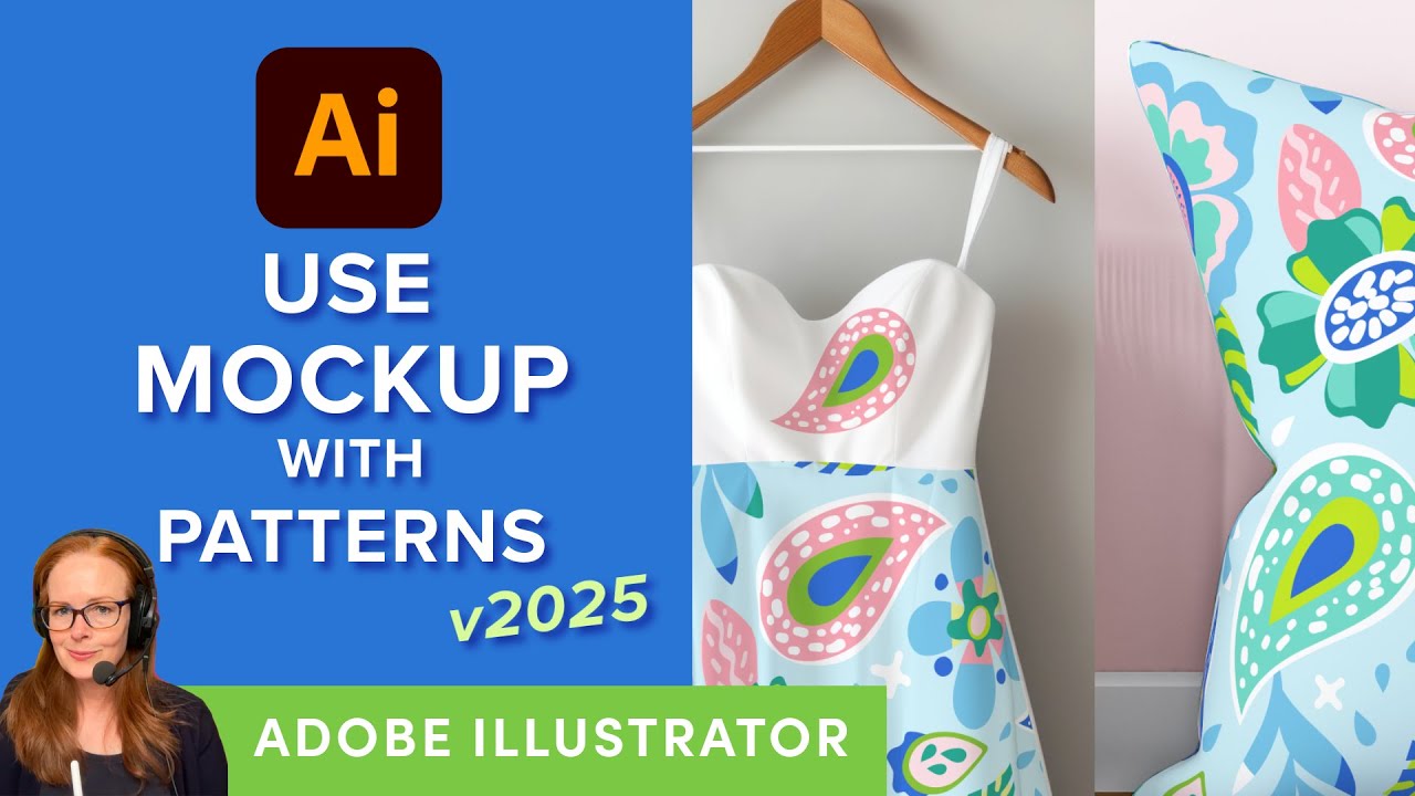 How to Use Mockup with Patterns in Illustrator - YouTube
