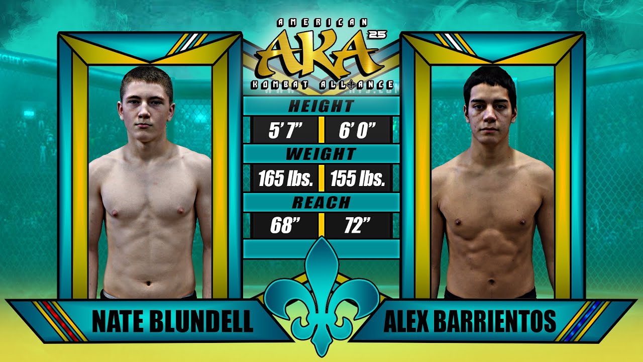AKA 25 Fight 6 Alex Barrientos vs Nate Blundell - YouTube