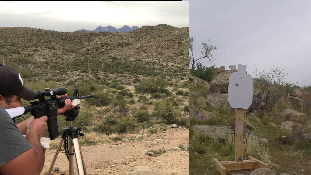 AR- 15 at 400 yards Range video - YouTube