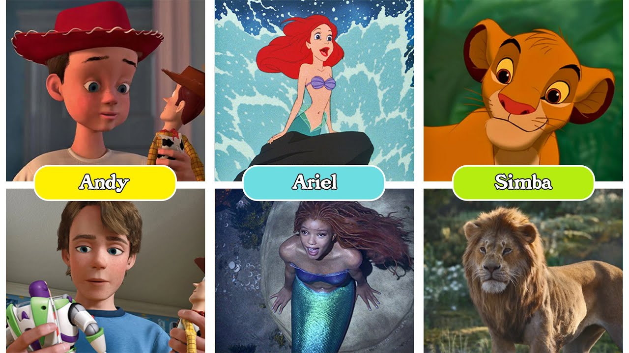 The Evolution of Disney Characters : Then vs. Now - YouTube