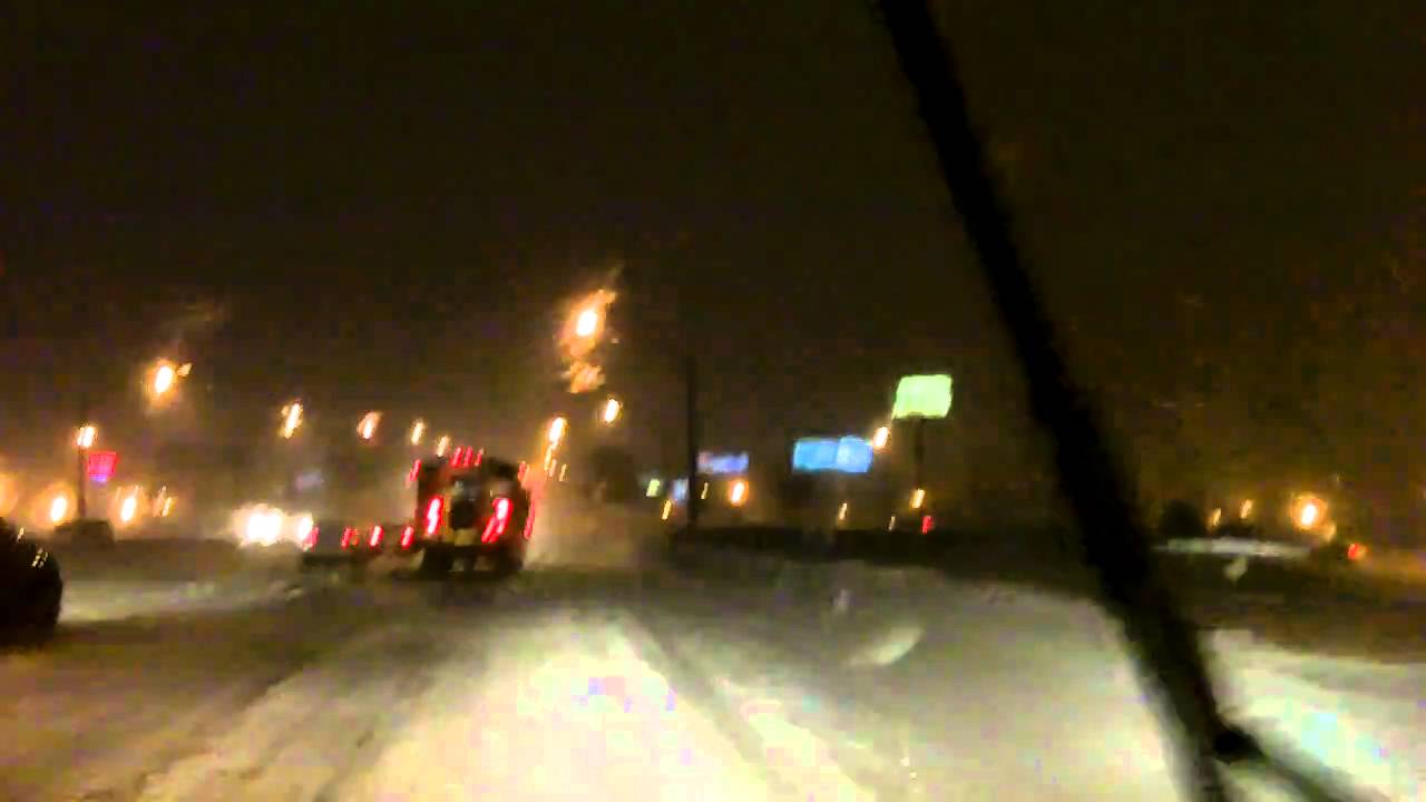 Driving Through A Blizzard In Saint Paul, Minnesota At Night - YouTube