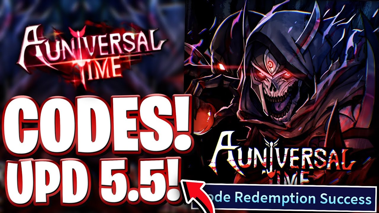 *UPD 5.5 PART 1* ROBLOX A UNIVERSAL TIME CODES FOR UPDATE 5.5 PART 1 ...
