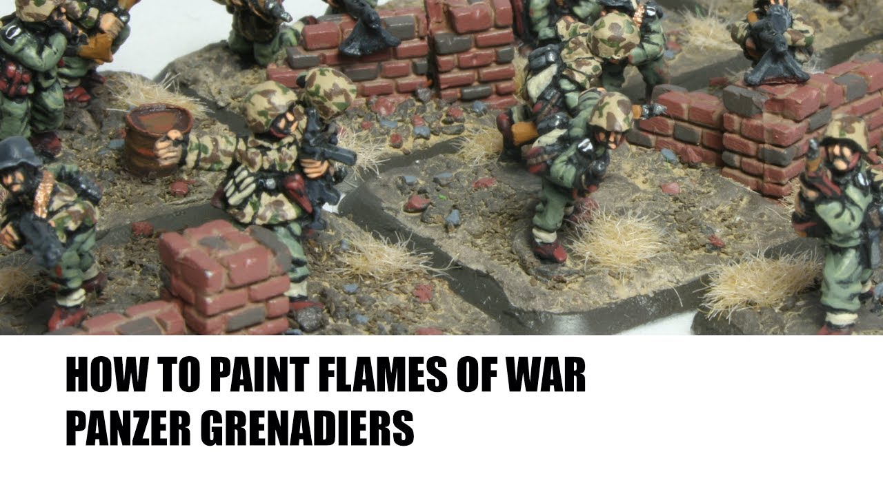 How to Paint 15mm Flames of War Panzer Grenadiers - YouTube