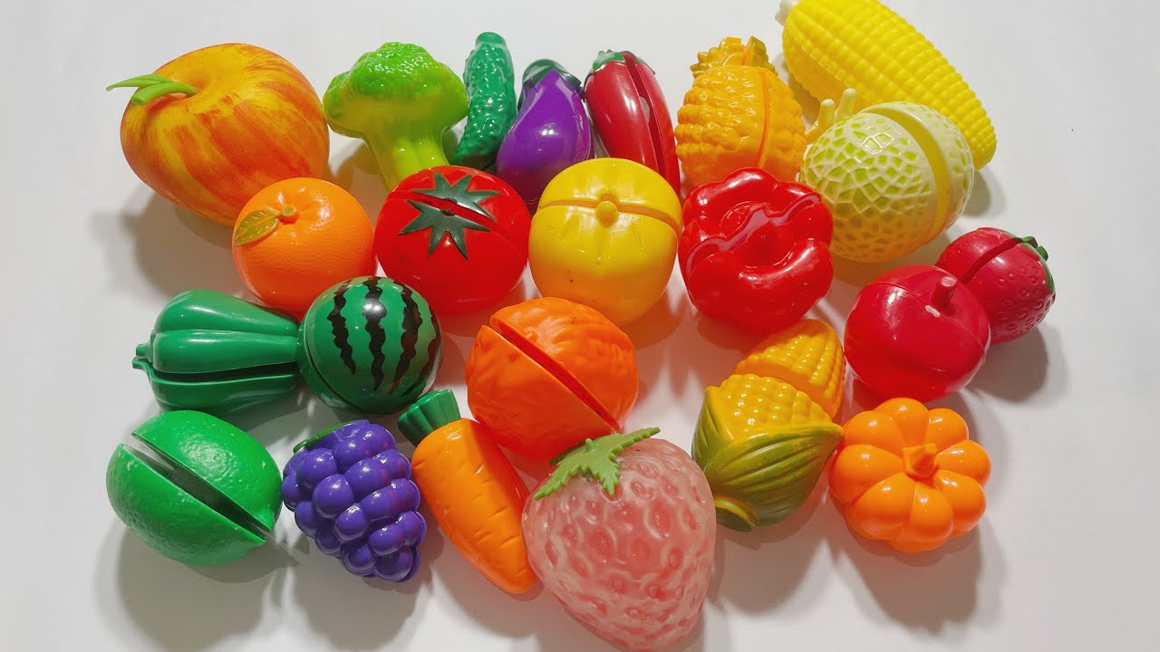 Satisfying Video ASMR | Cutting Plastic Fruits And Vegetables With ...