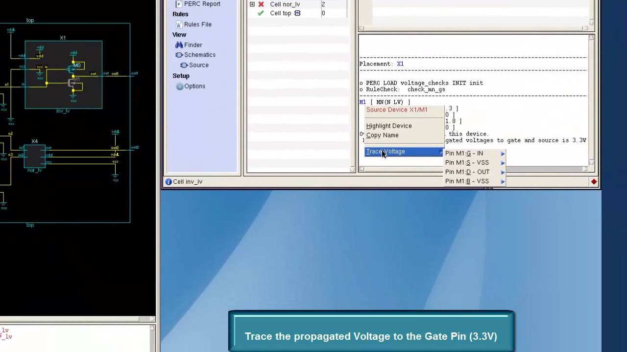 How to check for Electrical overstress using Calibre® PERC™ - YouTube