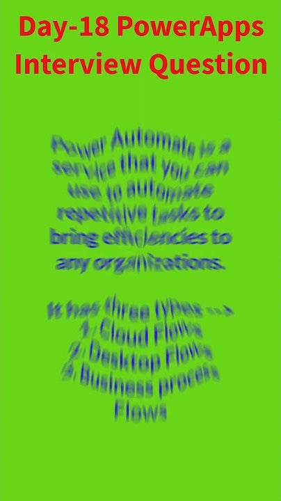 powerapps interview questions and answers | Types of power automate | #powerapps #shorts - YouTube