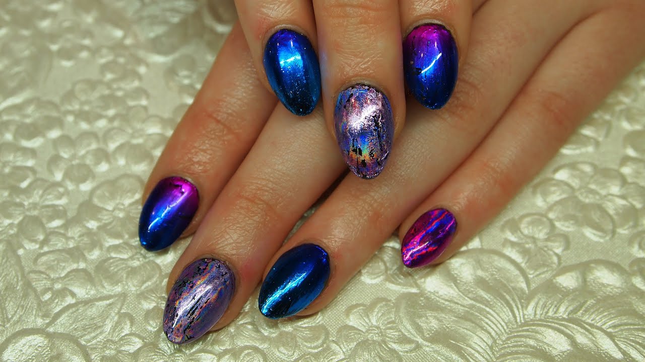 Acrylic Application finishing with stunning Foils - YouTube
