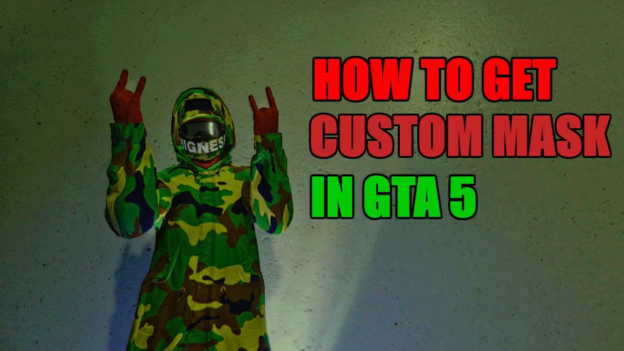 How to Get Custom Mask in Gta5 - YouTube