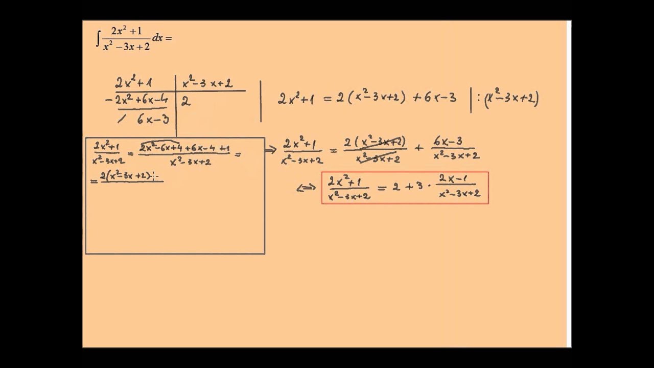 Integrarea functiilor rationale (lic_integralarationala5) - YouTube