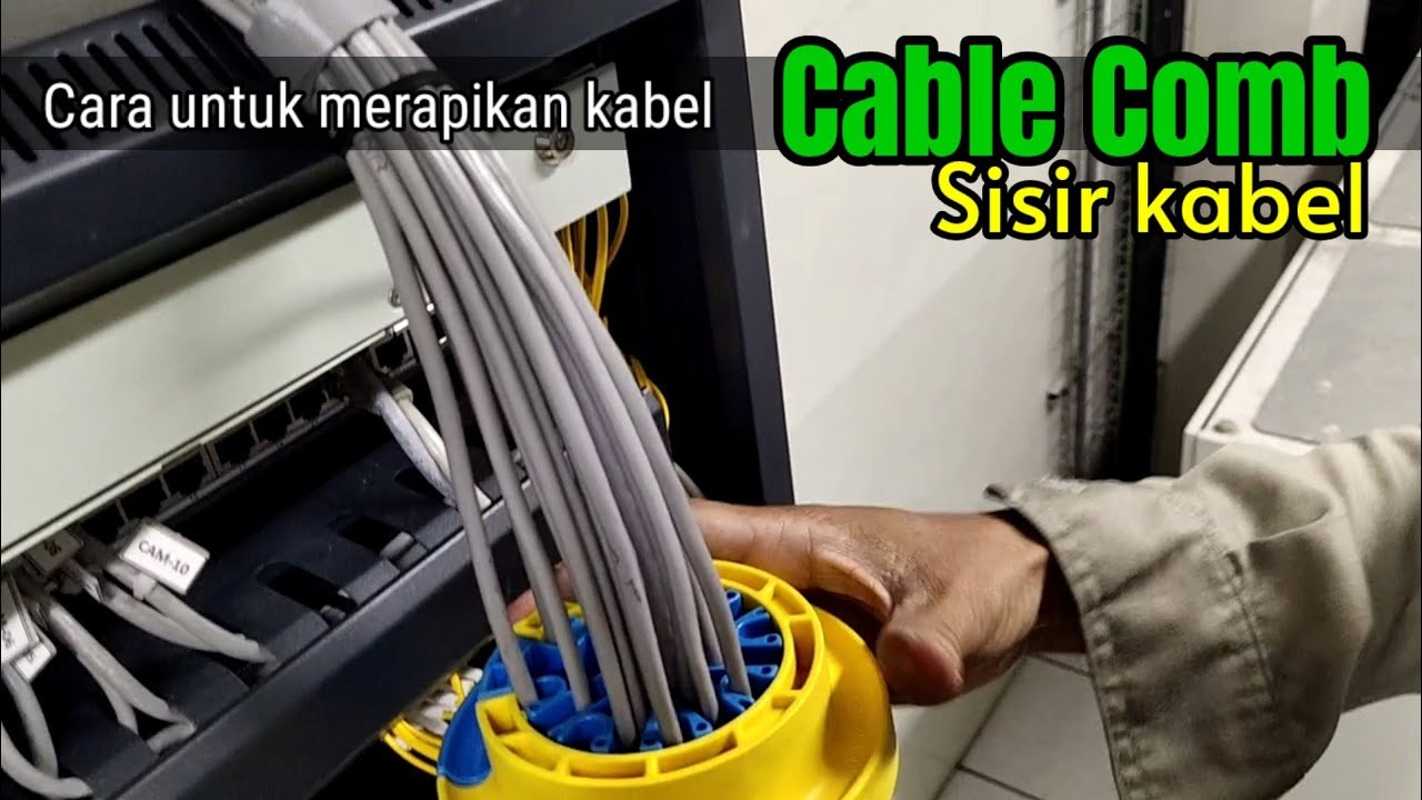 cara merapikan kabel | cable comb | sisir kabel - YouTube