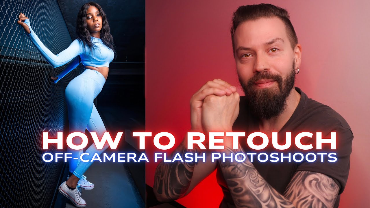 How To Retouch Off-Camera Flash Photoshoots | Photoshop tutorial 4K ...