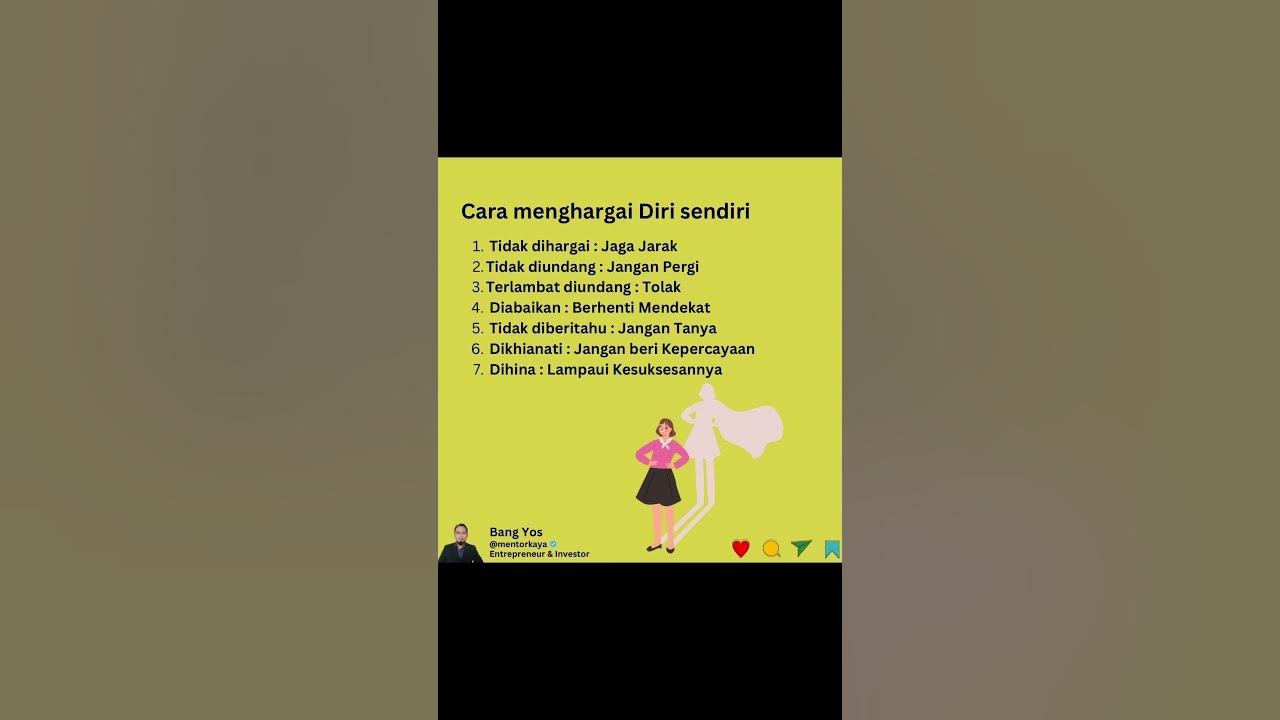 Cara menghargai diri sendiri - YouTube