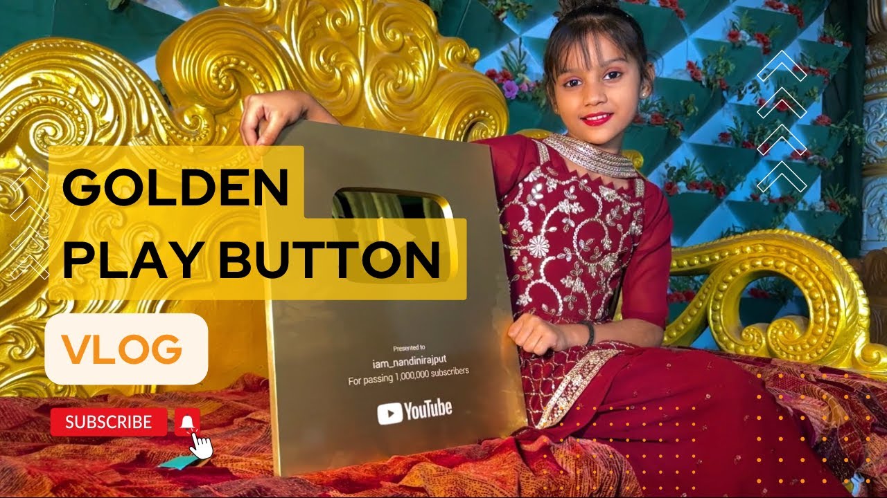 Golden Play Button Unboxing Video || Nandini Rajput || Vlogs - YouTube
