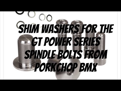 Shim washers for the GT Power Series spindle bolts from Porkchop BMX ...