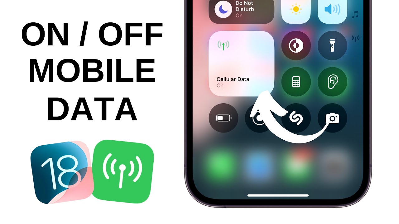 How To Turn On Off Mobile Data On Iphone Ios 18 Youtube