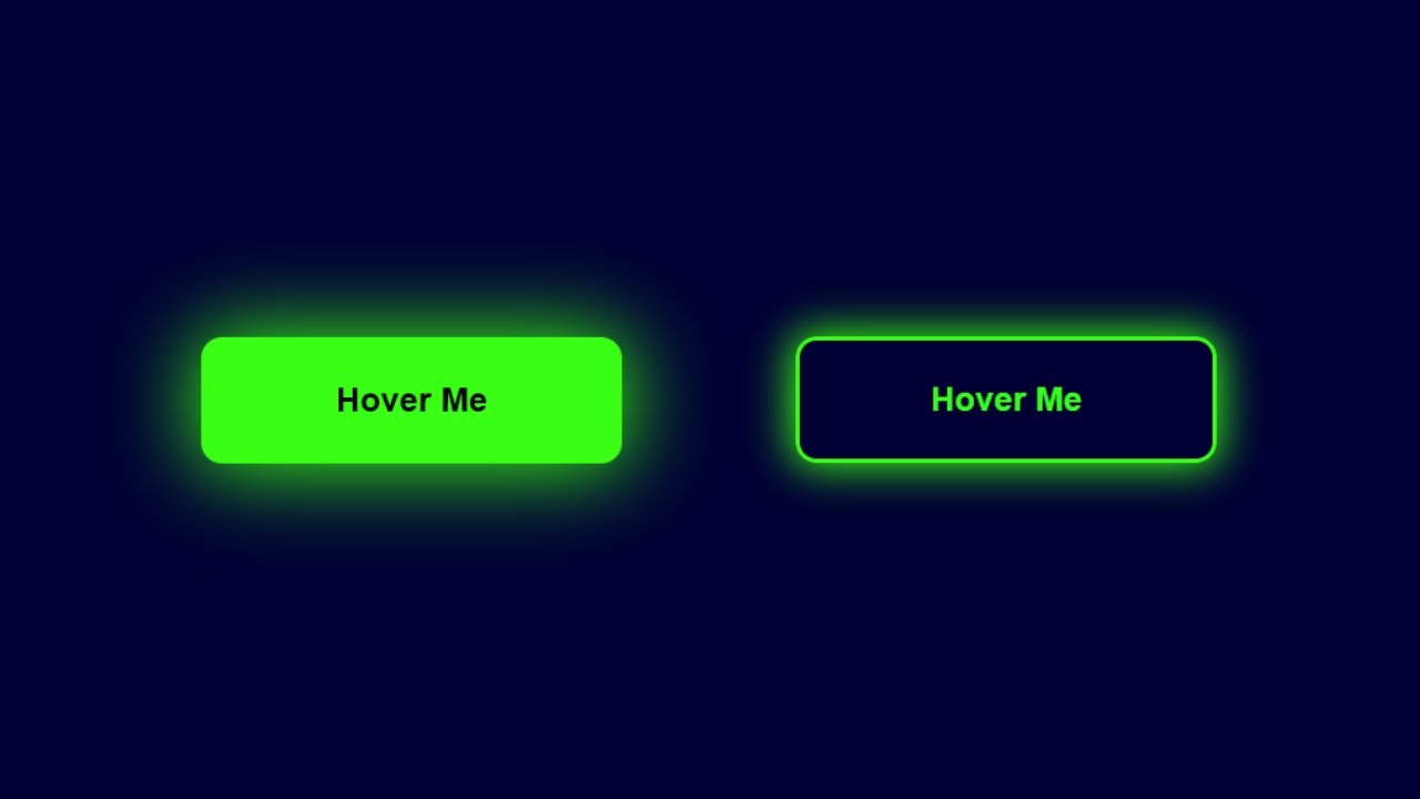 Neon green Button Effect - YouTube