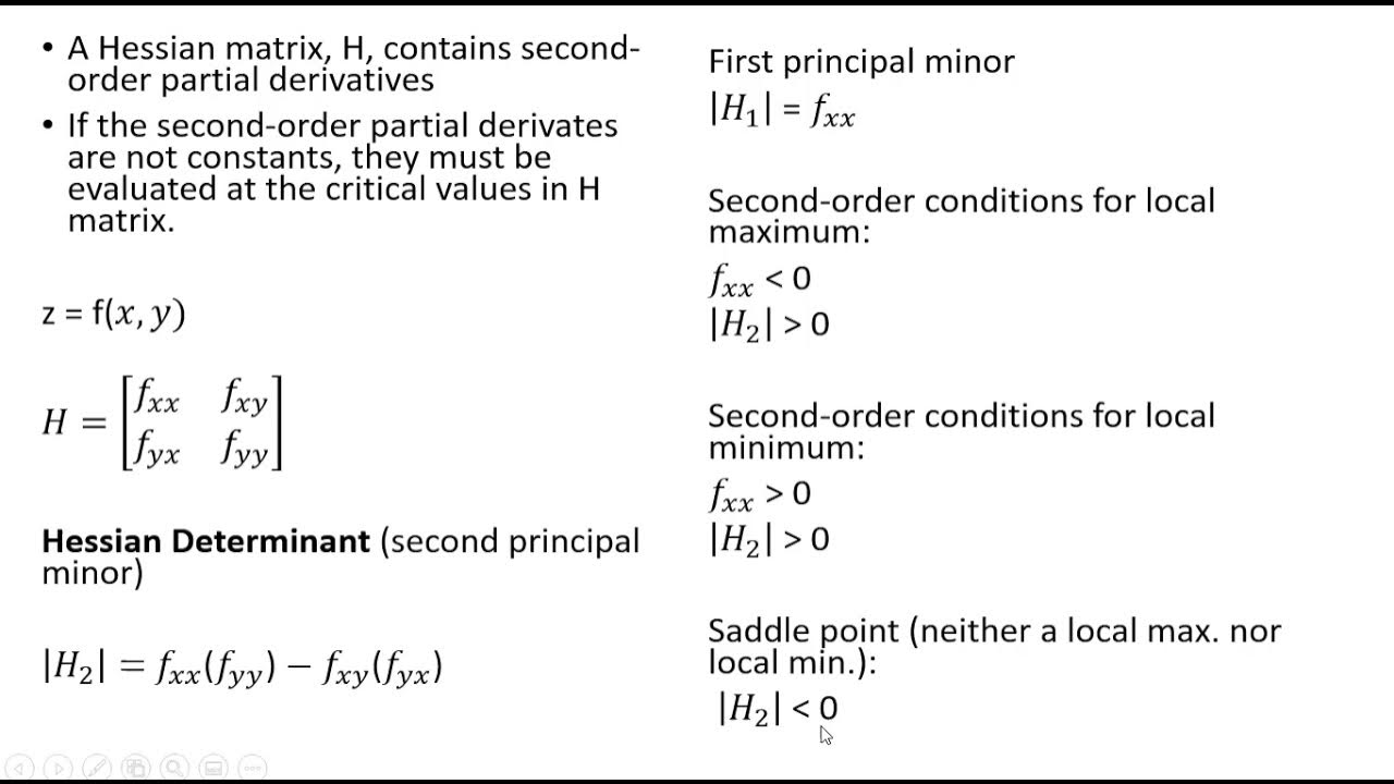 Linear Algebra: Hessian Matrix - YouTube