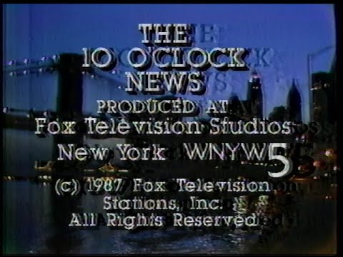 WNYW 10pm News (partial), 6/2/1987 - YouTube