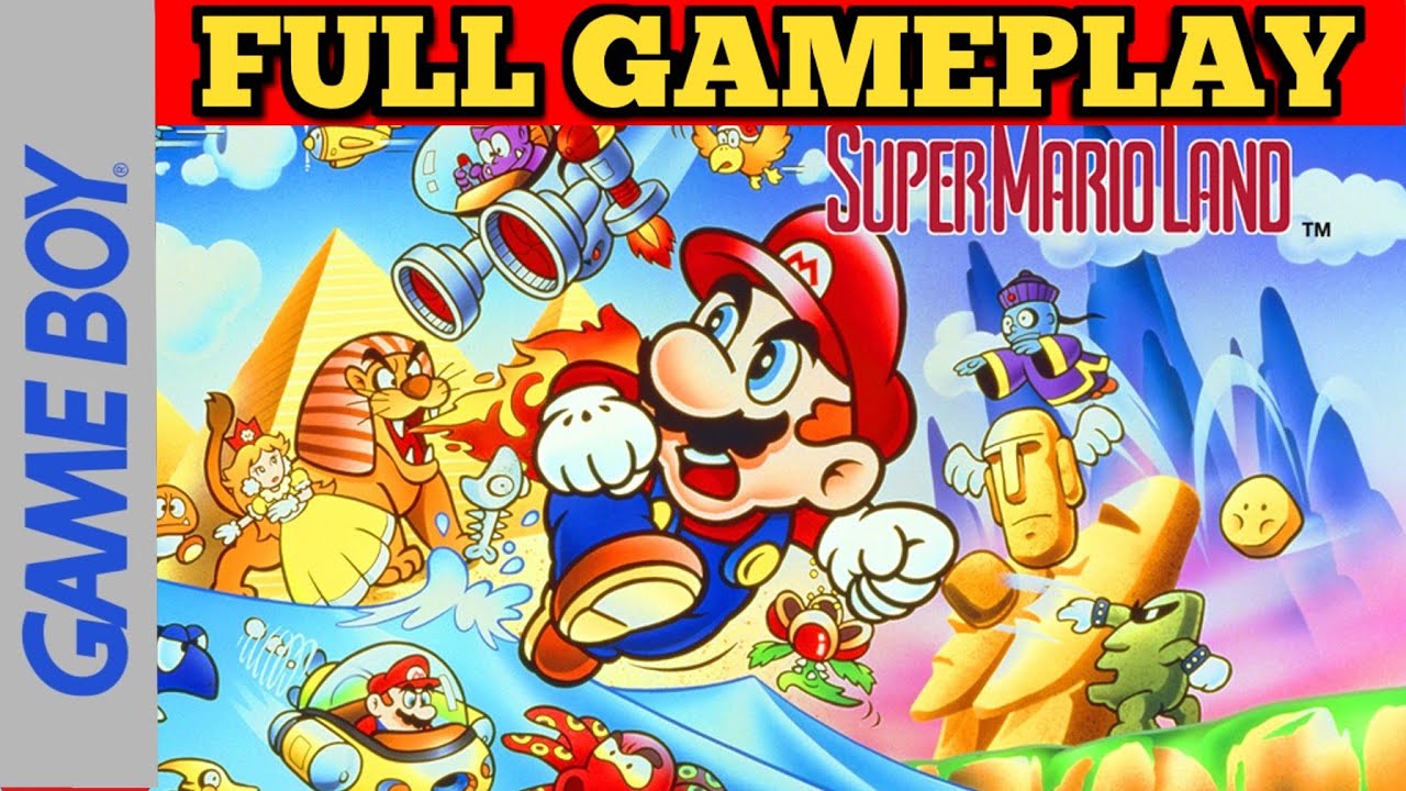 SUPER MARIO LAND | GAME BOY LONGPLAY NO COMMENTARY (Full Gameplay ...