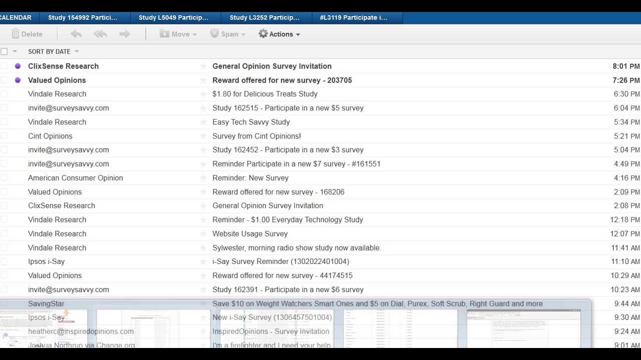 Examples of Well Paid Survey Invitations from SurveySavvy - YouTube